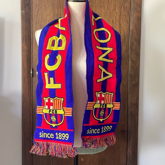 Fc Barcelona | Accessories | Official Fc Barcelona Scarf | Poshmark